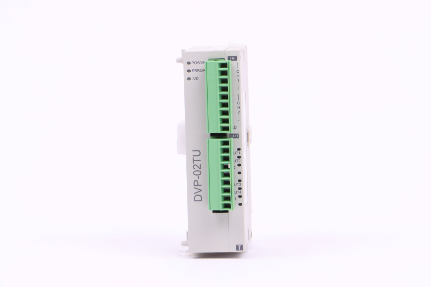 DVP02TUN-S Delta DVP temperaturem. 4DO, 2AI, transistor PNP