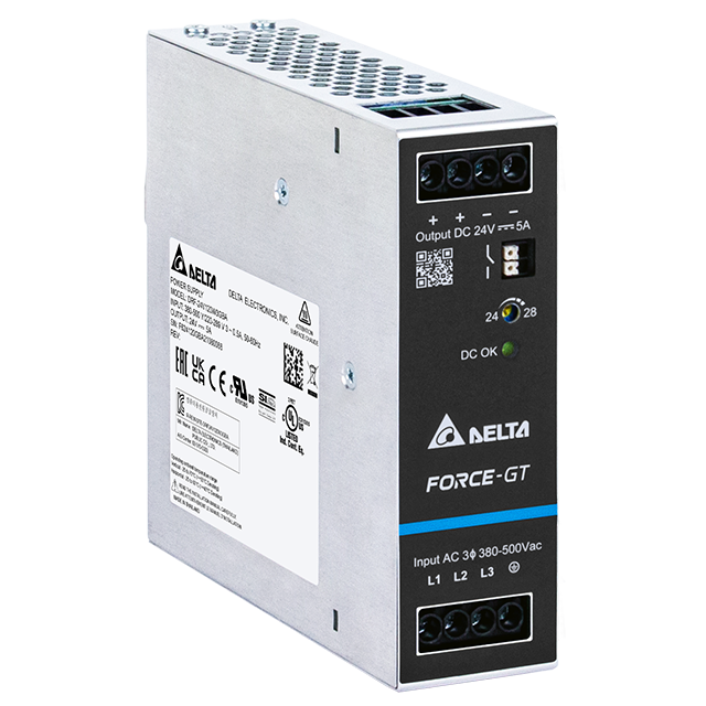 DRF-24V120W3GBA Delta DC power supply Force-GT 24 Vdc, 5 A, 120 W