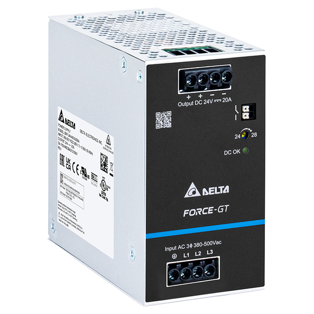DRF-24V480W3GBA Delta DC power supply Force-GT 24Vdc, 20A, 480W