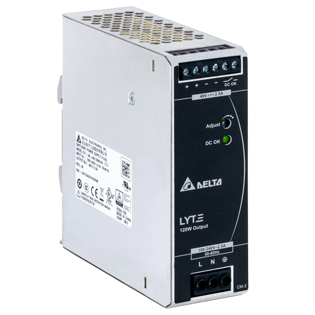 DRL-24V120W1AS Delta DC power supply Lyte 24 Vdc, 5 A, 120 W