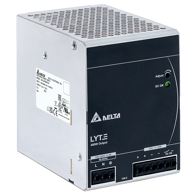 DRL-24V480W1AS Delta DC power supply Lyte 24 Vdc, 20 A, 480 W
