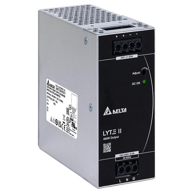 DRL-24V480W1EN Delta DC power supply Lyte 24 Vdc, 20 A, 480 W