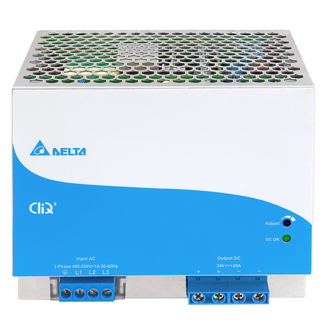 DRP024V480W3BN Delta DC power supply CliQ 24 Vdc, 20 A, 960 W