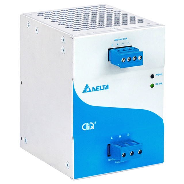 DRP048V240W1BN Delta DC power supply CliQ 48 Vdc, 5 A, 480 W
