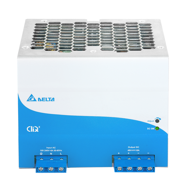 DRP048V480W1BN Delta DC power supply CliQ 48 Vdc, 10 A, 480 W