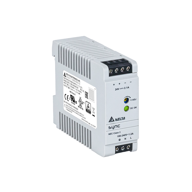 DRS-24V50W1NZ Delta DC Power Supply Sync 24 Vdc, 2.1 A, 50 W