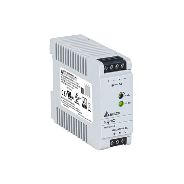 DRS-5V50W1NZ Delta DC Power Supply Sync 5 Vdc, 10 A, 50 W